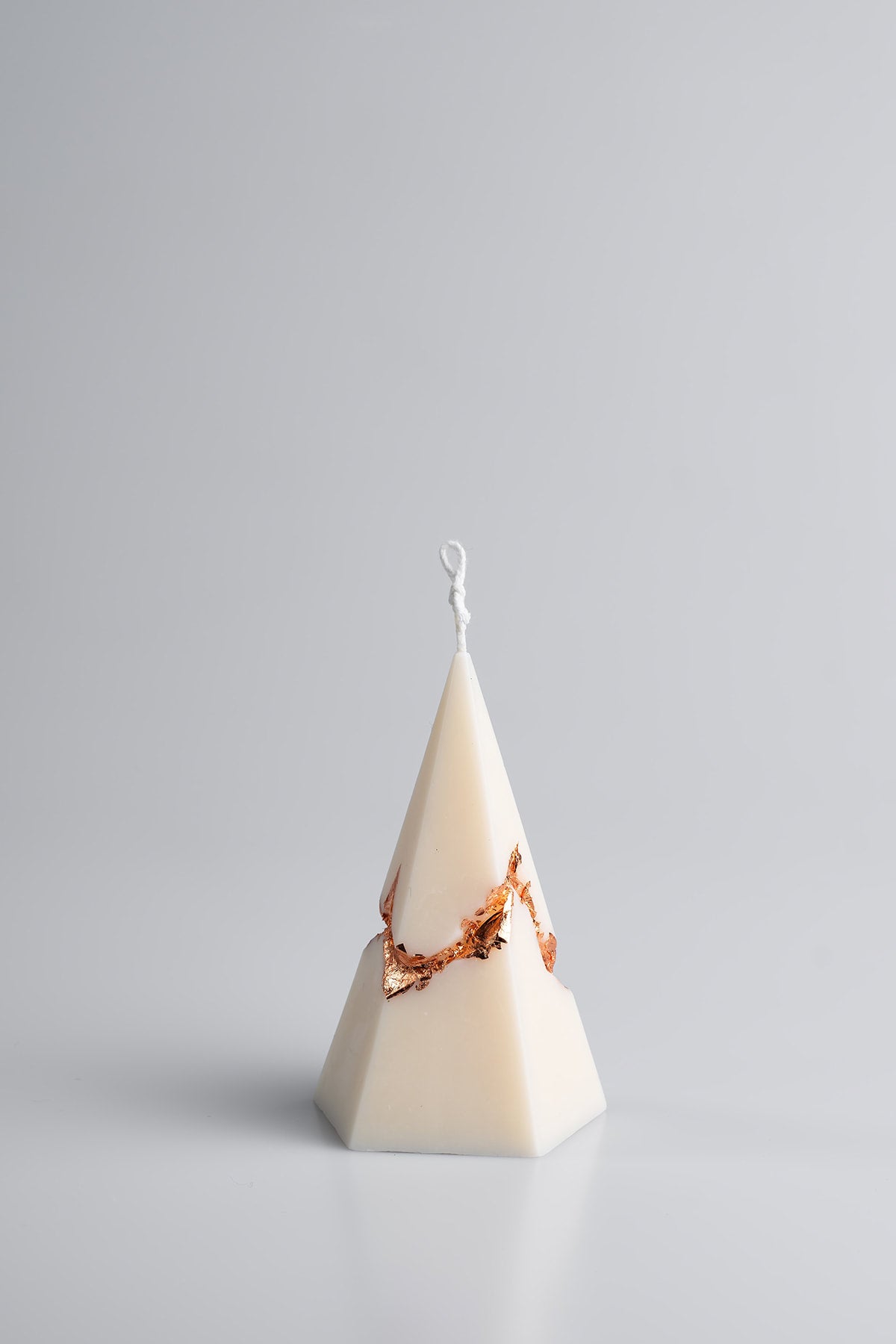 Rose Gold-Rimmed Ivory Geometry | CaiCaiHandmade