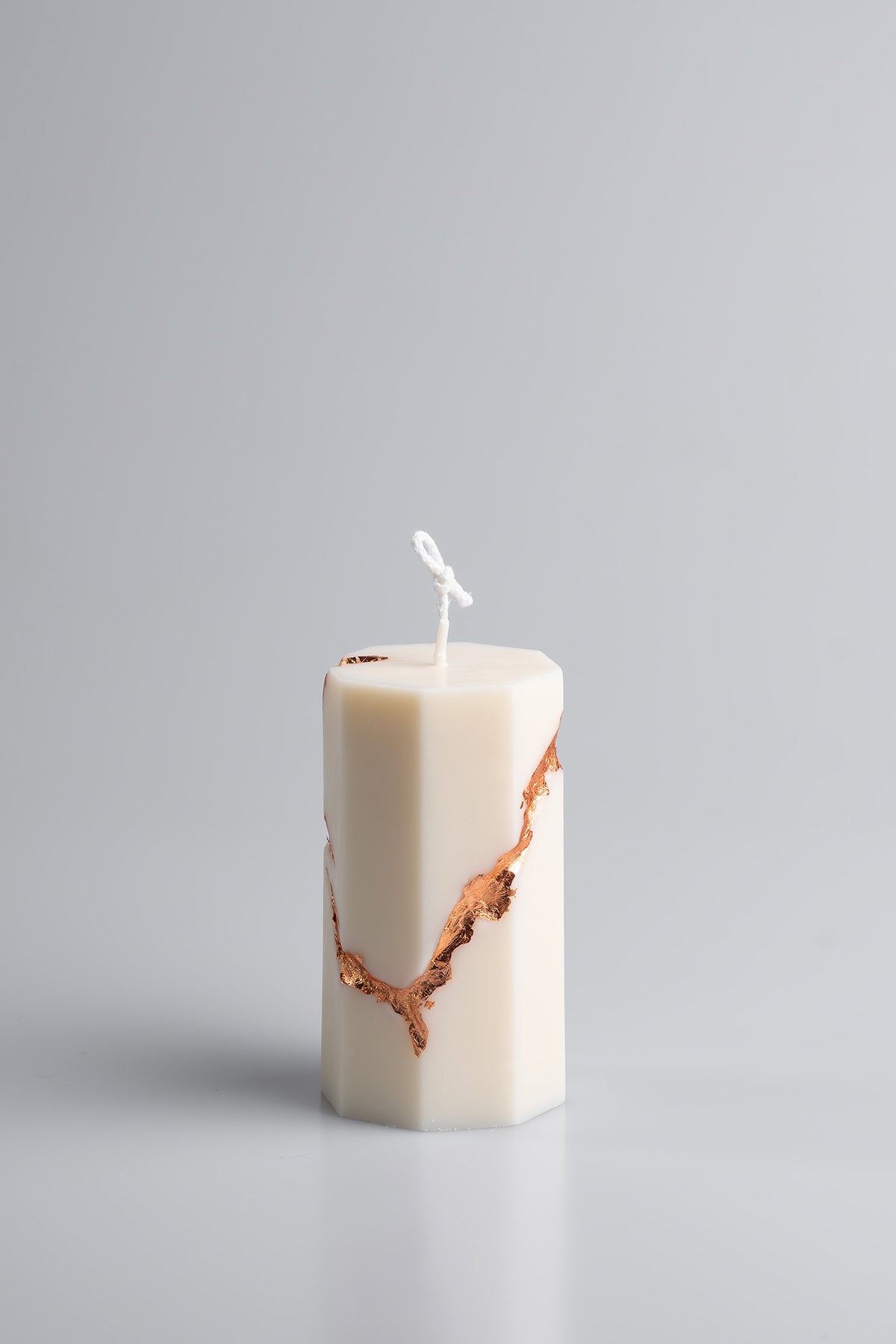 Rose Gold-Rimmed Ivory Geometry | CaiCaiHandmade