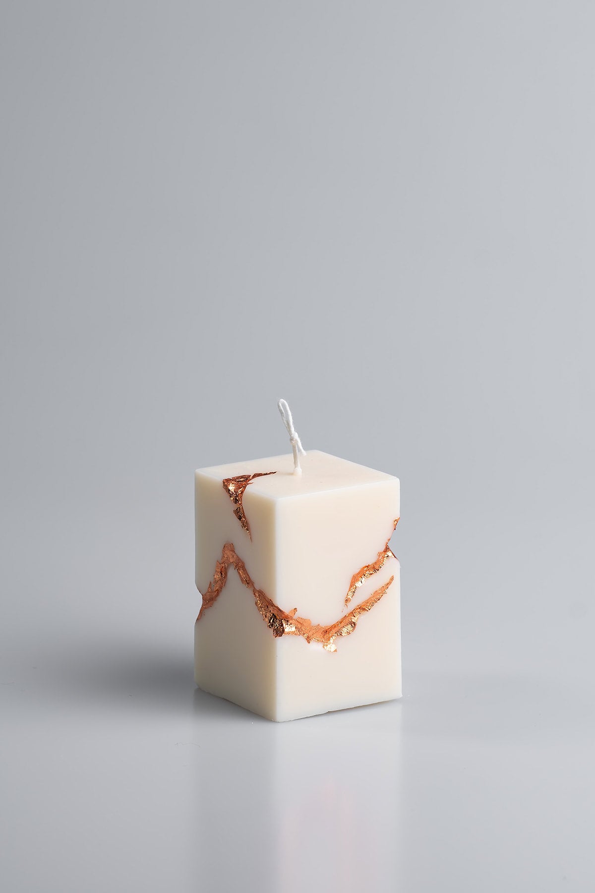 Rose Gold-Rimmed Ivory Geometry | CaiCaiHandmade